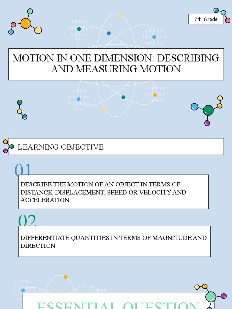 Motion Concepts for 7th Grade | PDF | Euclidean Vector | Distance