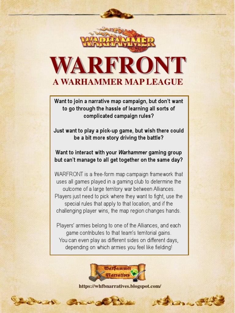 Warhammer Narrative Map Campaign | PDF | Fortification | Battles