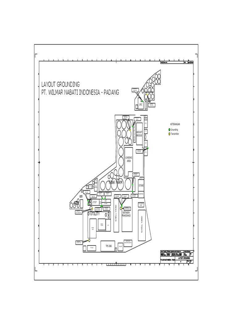 Layout Grounding Pt. Wilmar Nabati Indonesia - Padang: Tank Farm ...