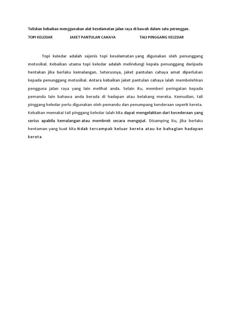 Uasa BM Tahun 6 | PDF