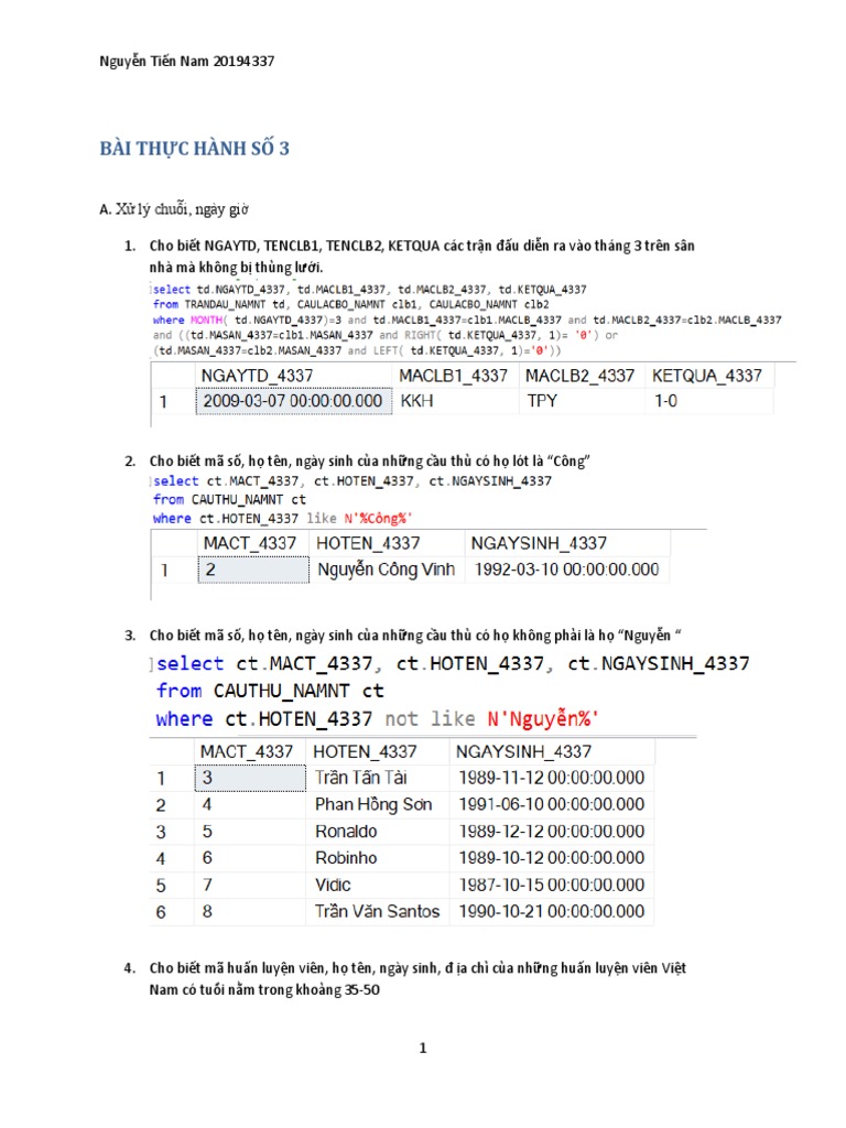 IT3090-BaiThucHanh3 NguyenTienNam 20194337 | PDF