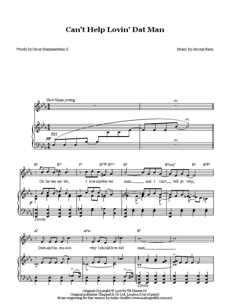 Cant Help Lovin Dat Man | PDF
