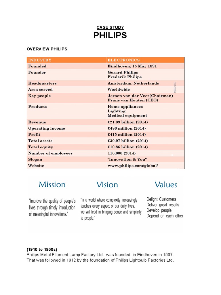 Case Study Philips | Download Free PDF | Philips | Economies