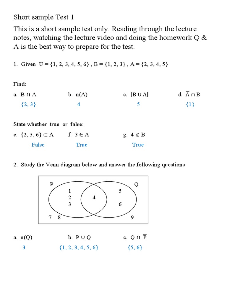 Short sample test 1 preparation tips | PDF | Mean | Mode (Statistics)