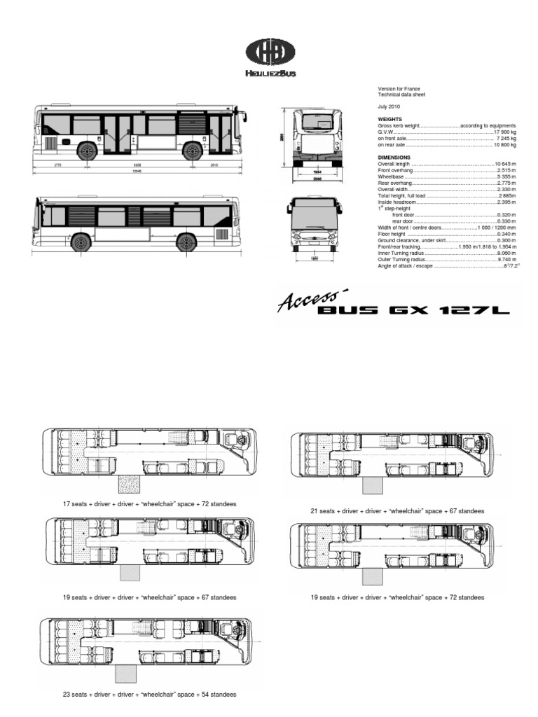 Technical - Data - GX 127 L | PDF | Window | Brake