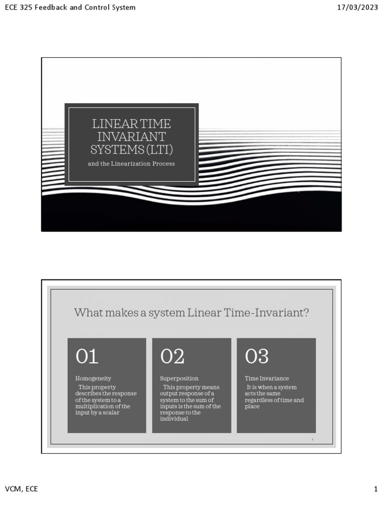 Linear Time Invariant Systems (Lti) | PDF | Electrical Network ...