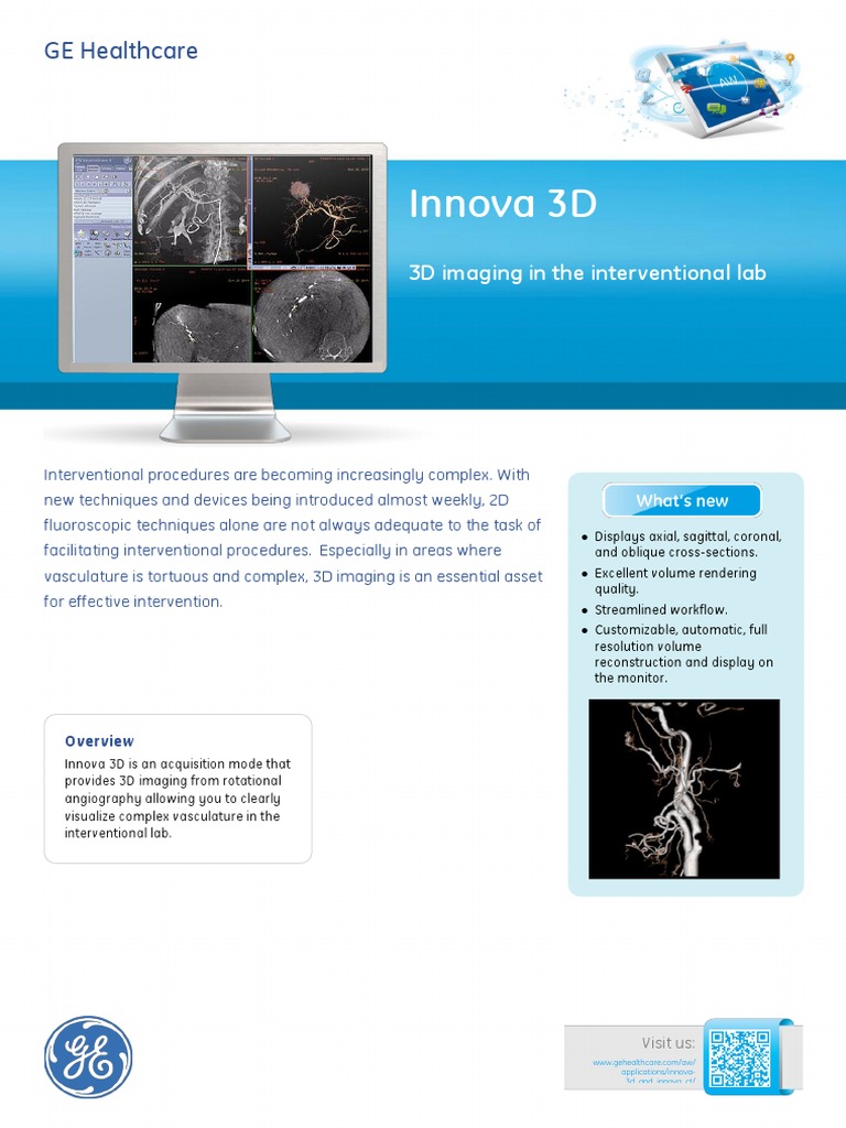 Innova 3D: GE Healthcare | PDF | 3 D Computer Graphics | Angiography
