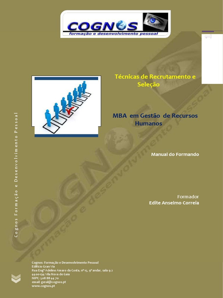 Manual Do Formando M1 - MBA GRH | PDF