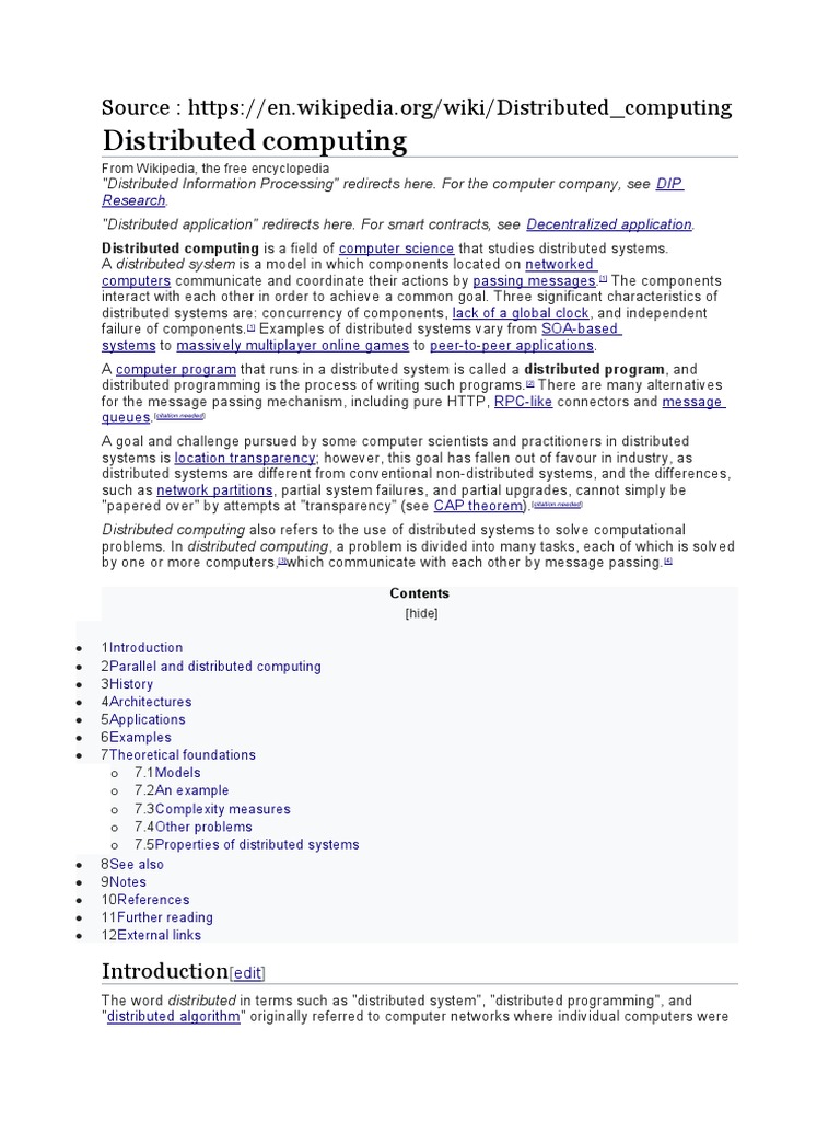 Distributed Computing Explained Pdf Distributed Computing Parallel Computing
