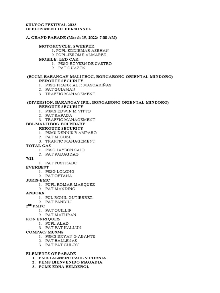 Deployment Plan - Fiesta - March 19, 2023 | PDF