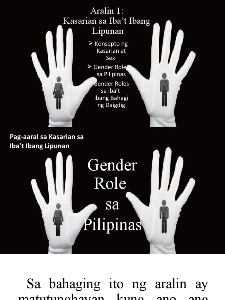 Aralin 1: Kasarian Sa Iba't Ibang Lipunan | PDF