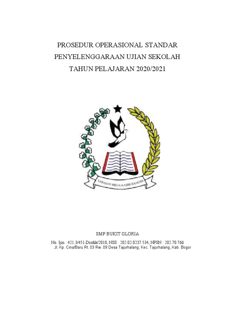 Proker Ujian Sekolah KLS 9 - 2021 | PDF
