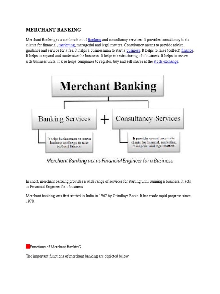 Merchant Banking | PDF | Banks | Lease