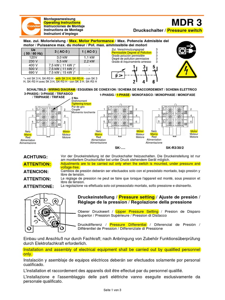 MDR - 3 Instruction Sheet | PDF