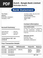 Ucb Bank Statement | PDF