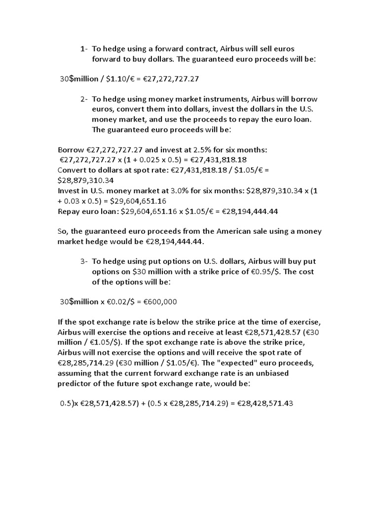 To hedge using a forward contract | PDF