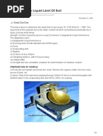 Liquid Limit Test Using Casagrande Method | PDF | Chemistry | Nature