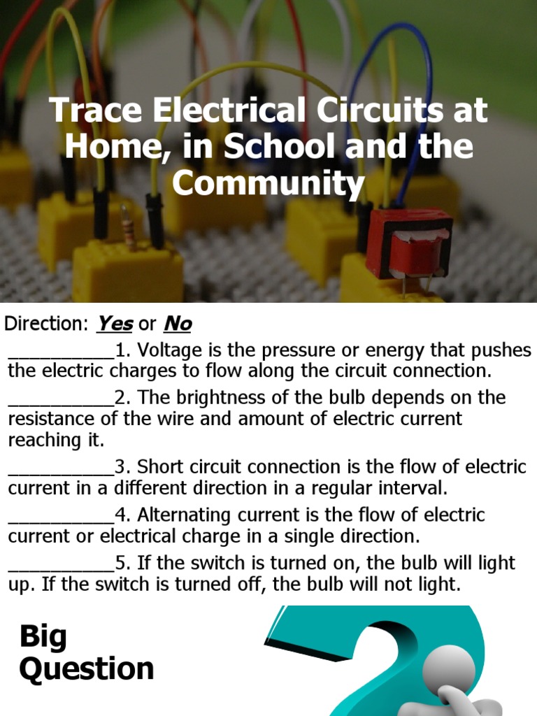 Tracing Electrical Circuits at Home | PDF | Series And Parallel ...