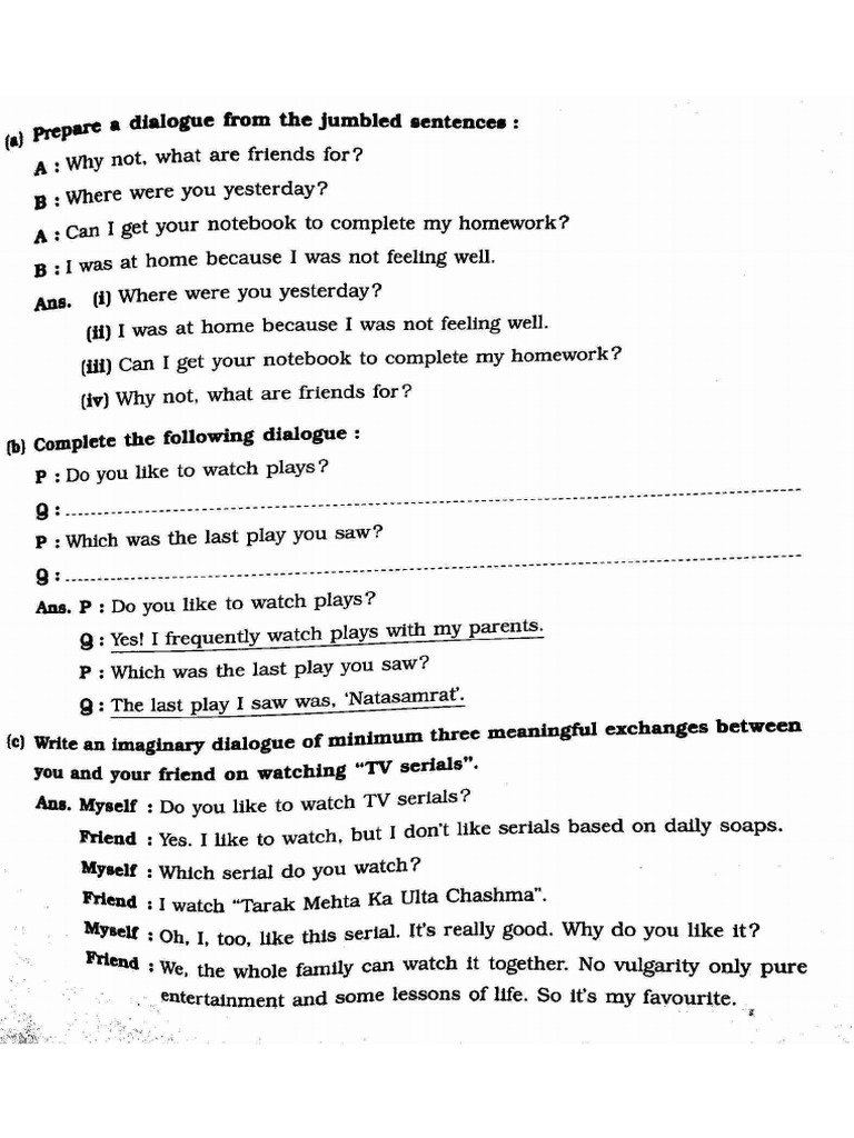 Dialogue Writing | PDF