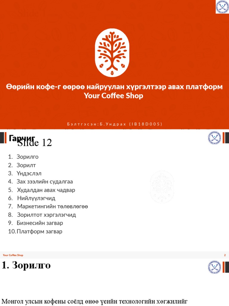 Your coffee shop | PDF