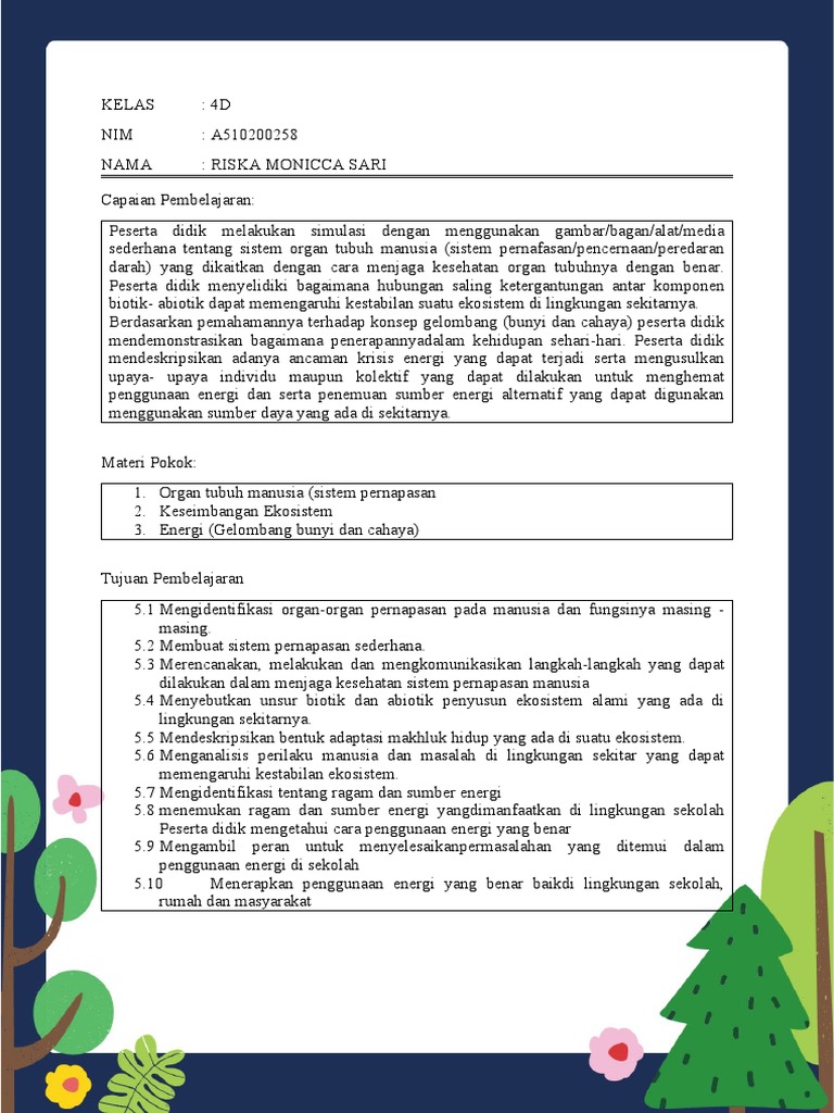 4D - A510200258 - Riska Monicca Sari - Modul Ajar | PDF