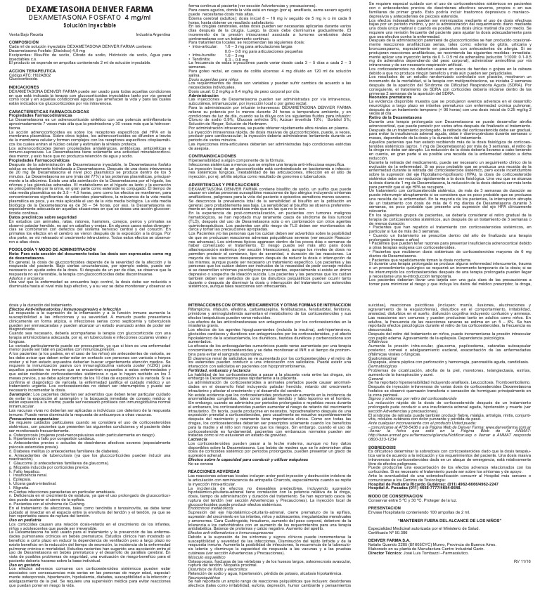 Prospecto Medico 126 | PDF | Corticosteroides | Glucocorticoides