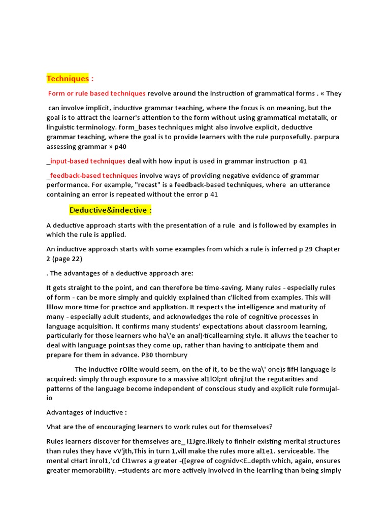 Dedu&inductive | PDF | Second Language | Cognition