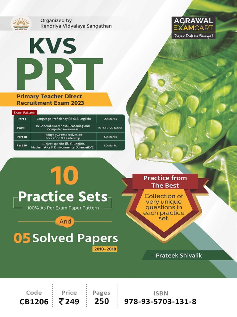 KVS PRT Practice Sets English | PDF | Learning | Constructivism ...