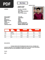 Simple Biodata Format | PDF