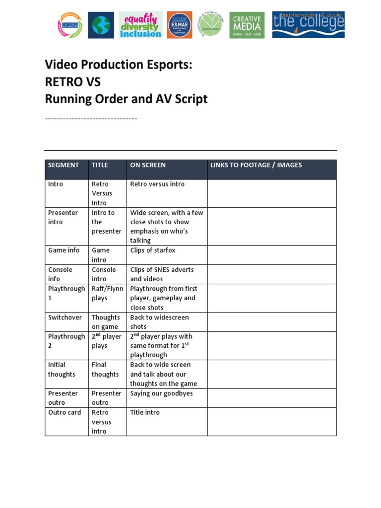 Av Script | PDF | Entertainment