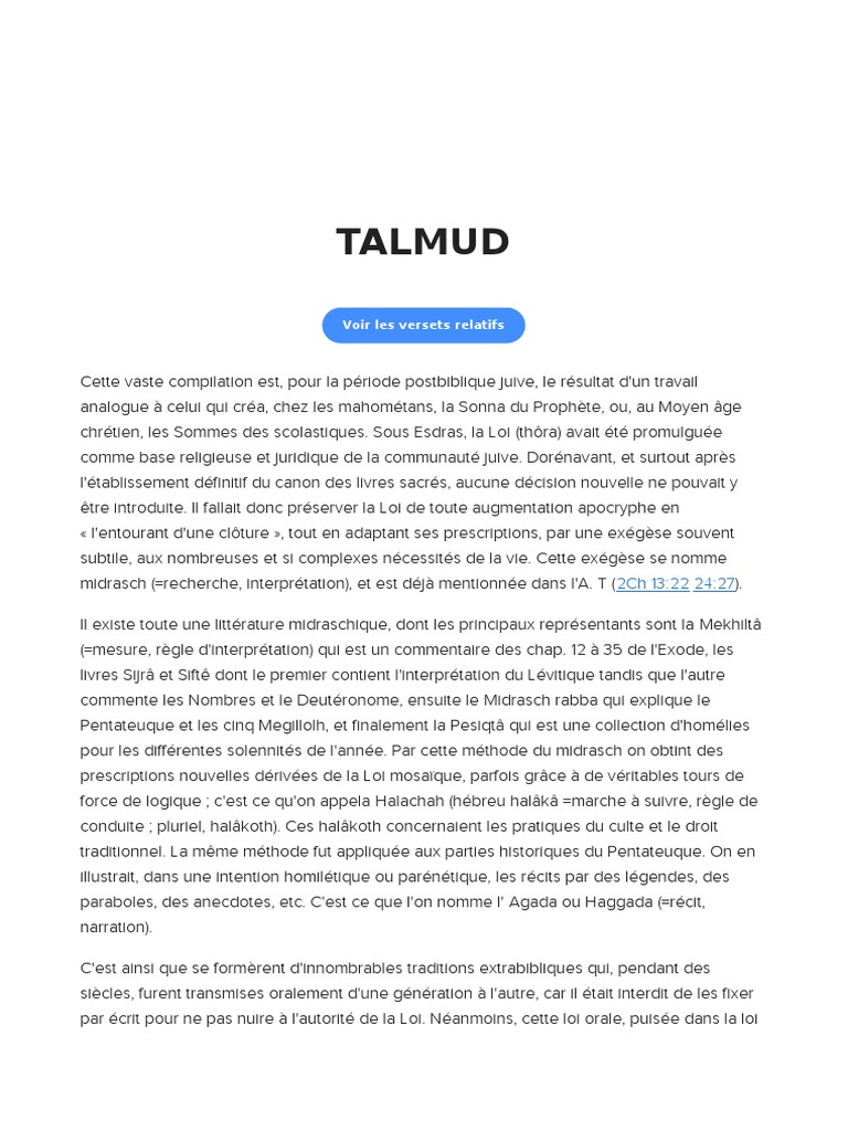 Talmud | PDF | Talmud | Judaïsme