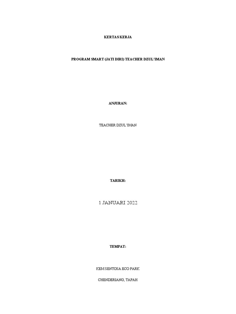 Program Jati Diri Pelajar Tahun 6 | PDF