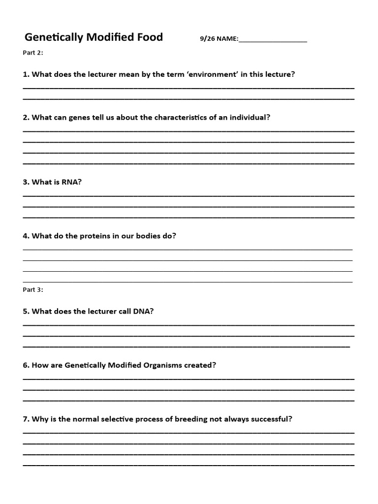 Genetically Modified Food | PDF | Career & Growth