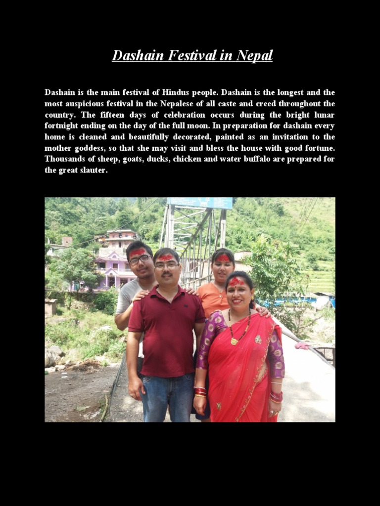 Dashain Festival: Nepal's Longest Celebration | PDF | Art