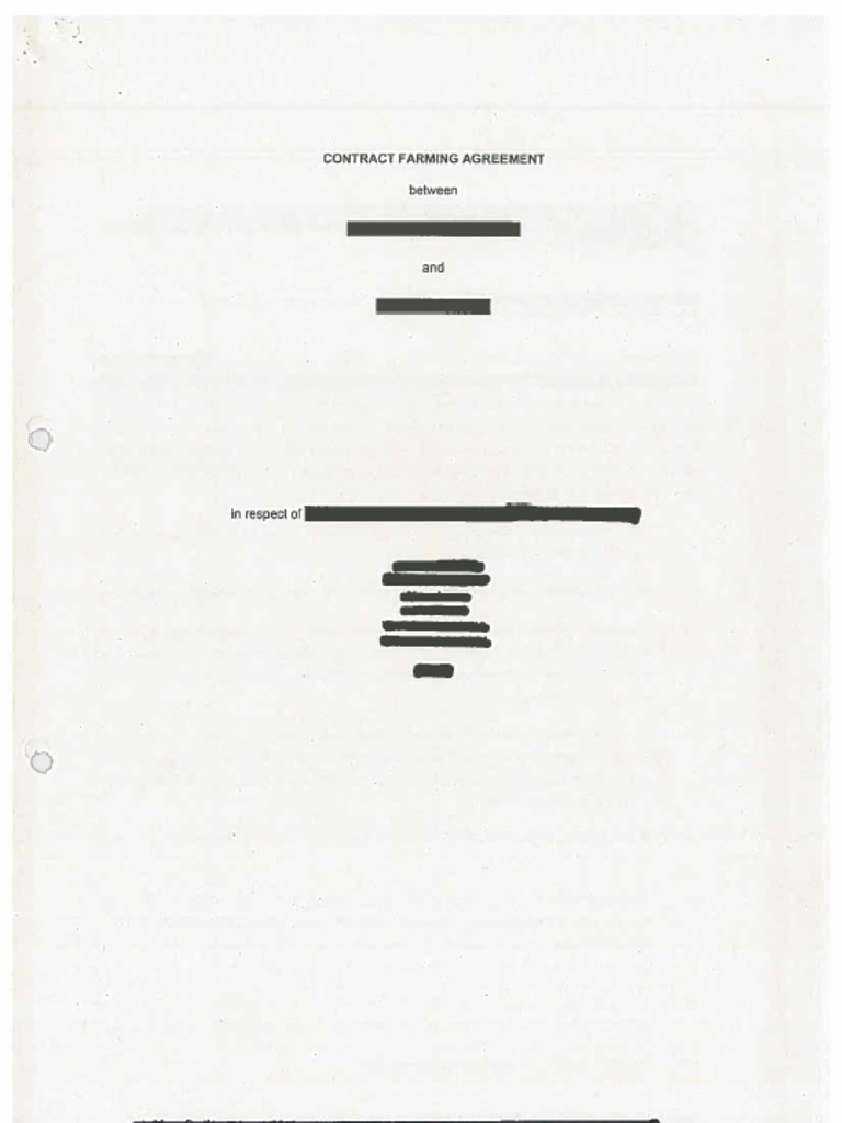 Example-Contract-Farming-Agreement | PDF