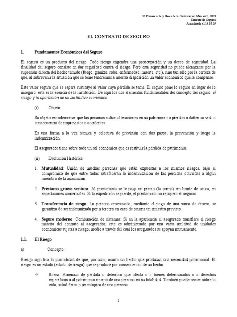 1 4 Seguros | PDF | Seguro | Reaseguro