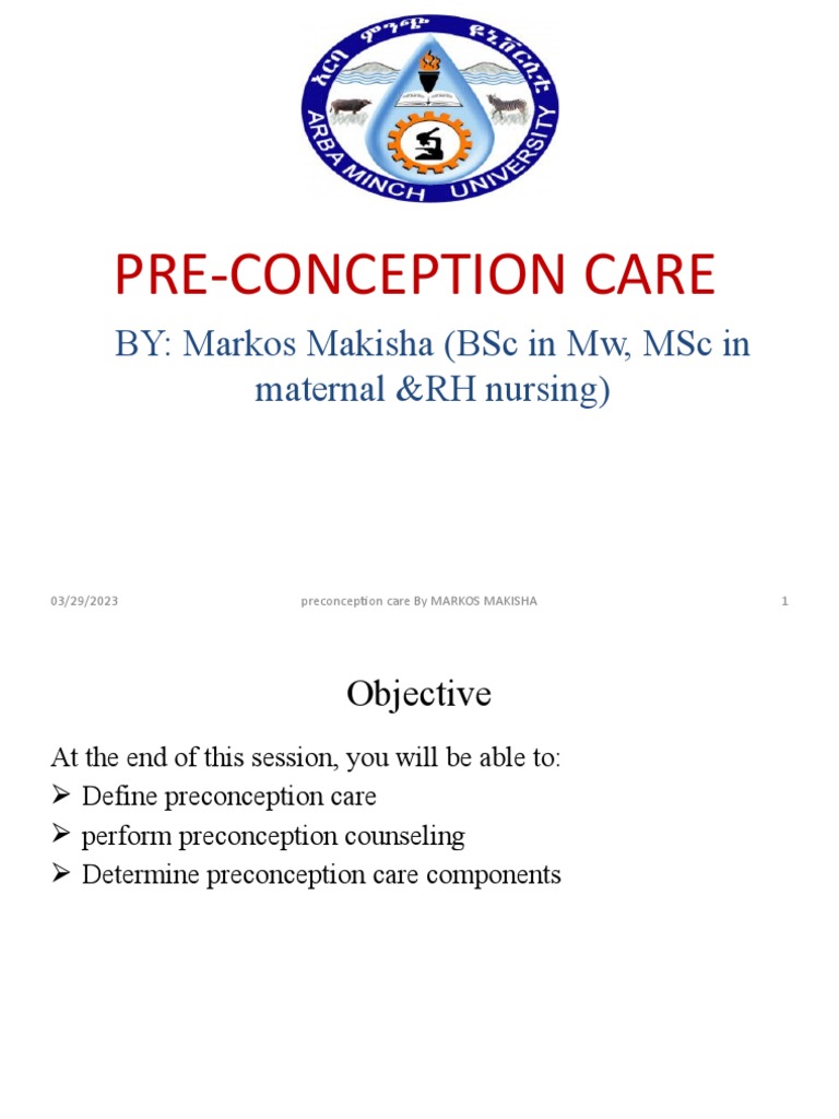 Pre Conception Care | PDF | Pregnancy | Vaccines