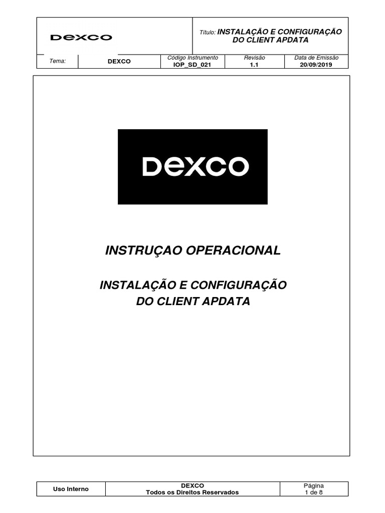 Iop - SD - 021 - Instalação e Configuração Do Client Apdata | PDF ...
