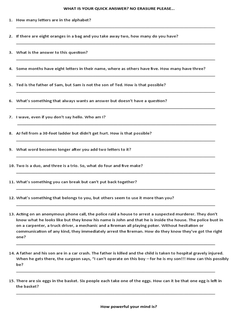 Thinking Puzzles | PDF