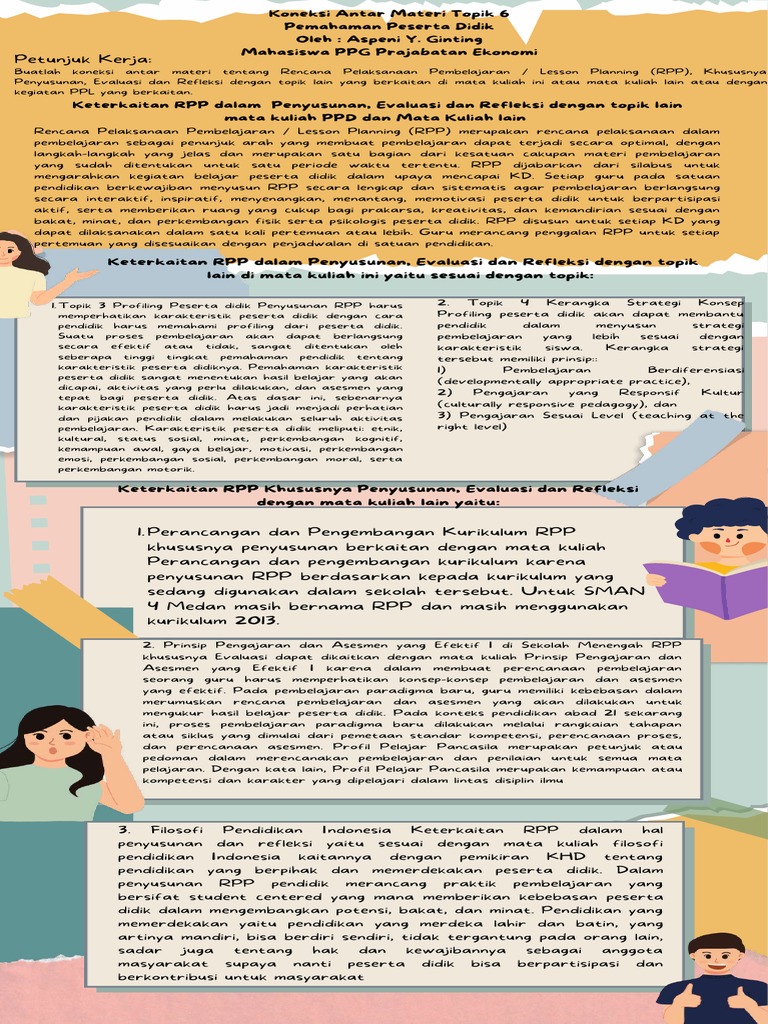 Koneksi Antar Materi Topik 6 - Pemahaman Peserta Didik PPD | PDF | Karier & Perkembangan ...