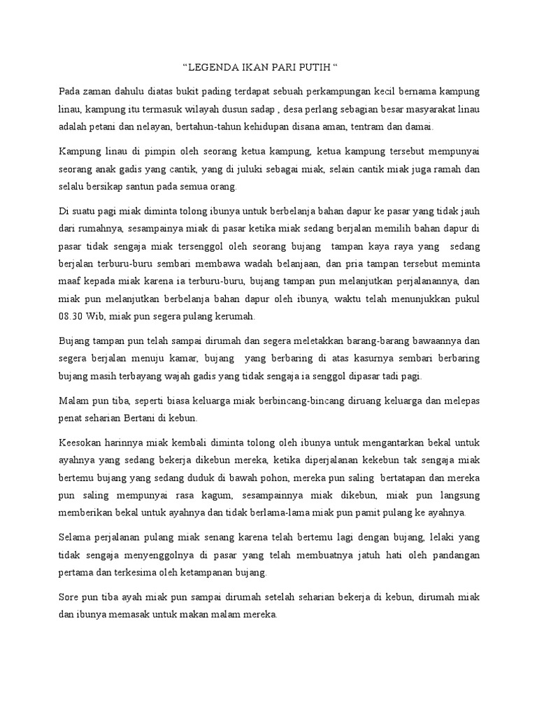 Ikan Pari Putih | PDF