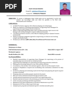 Document Controller CV Format | PDF | Microsoft Excel | Computing