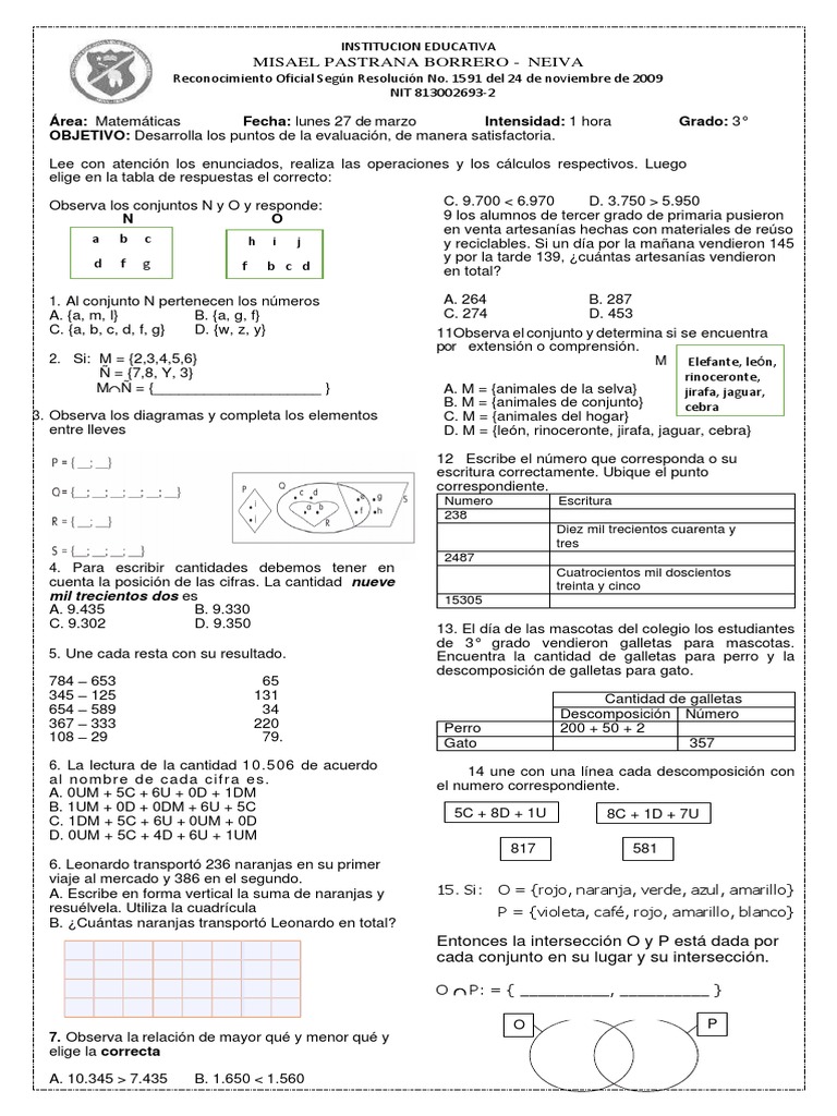 Eval Mate Final 1 P | PDF | Mamíferos