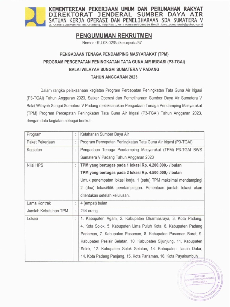 Syarat Pendaftaran Lp3 | PDF