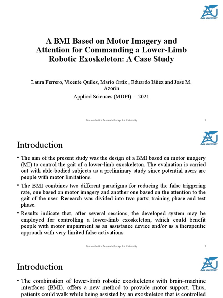Neurorobotics Presentation 9 | PDF | Electroencephalography | Cognitive ...