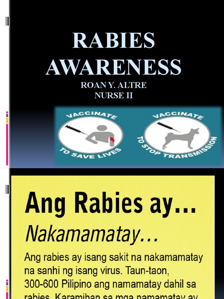 Rabies Tagalog | PDF