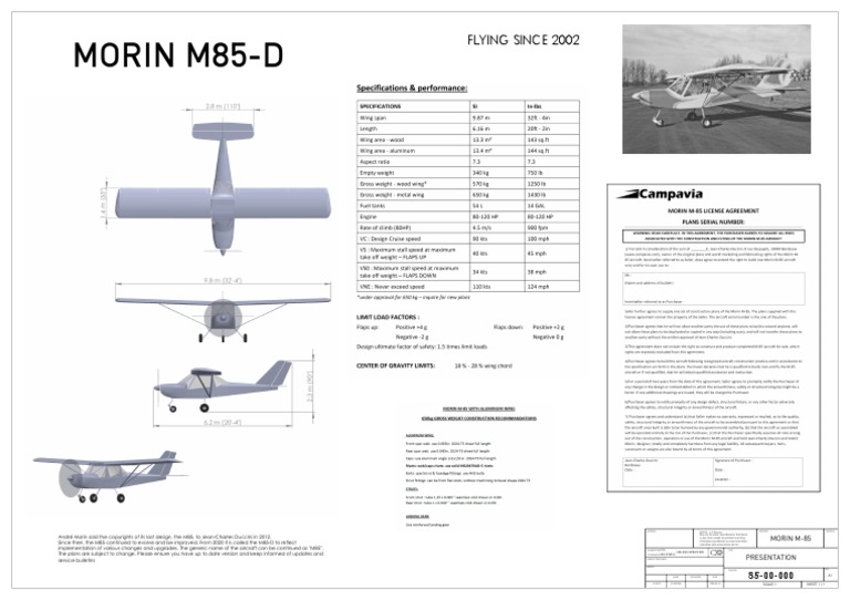 Morin M85 Airplane Specifications | PDF