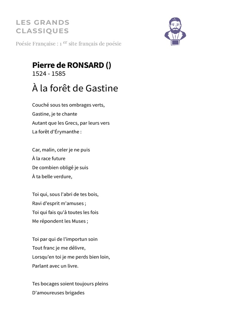 Poeme Ronsard | PDF
