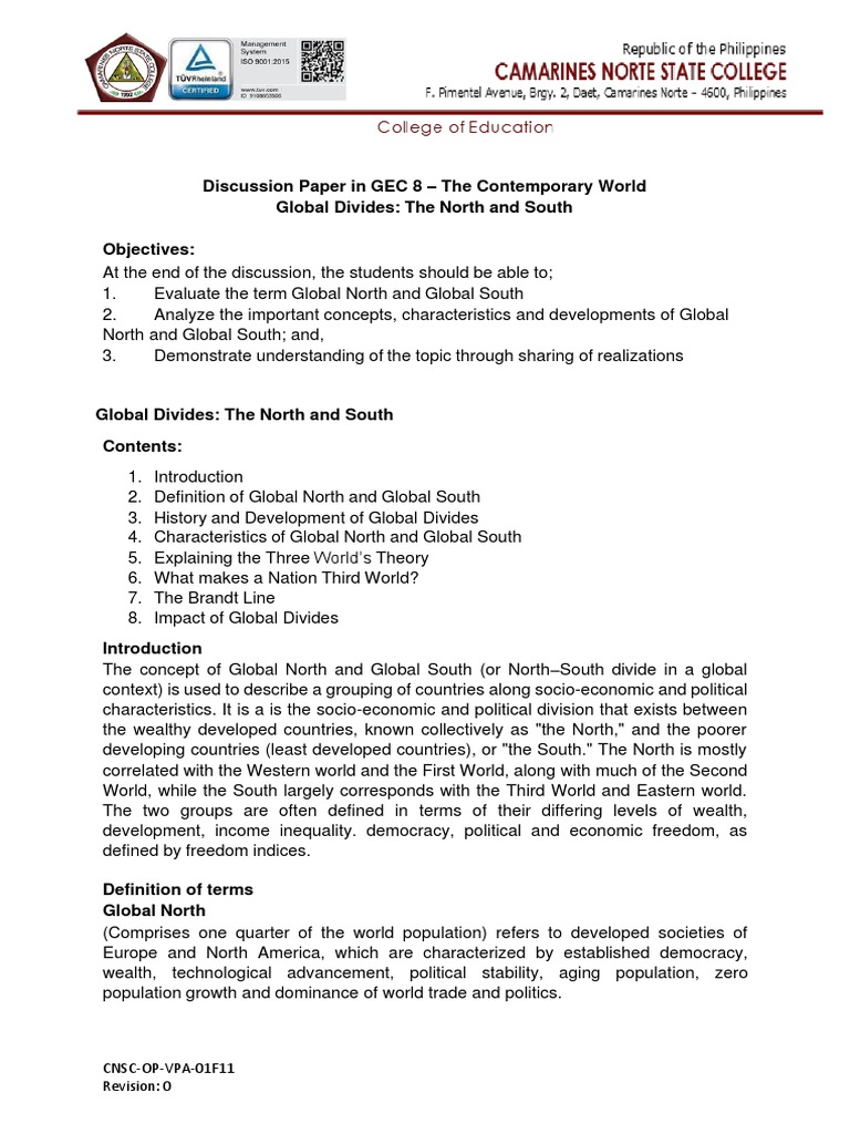 Understanding the Brandt Line | PDF | Economic Inequality ...
