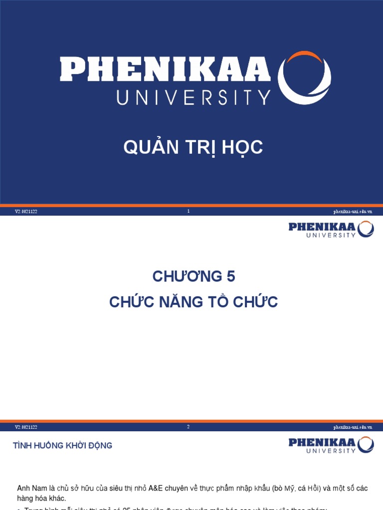 Quản Trị Học: V2.0021122 phenikaa-uni.edu.vn 1 | PDF
